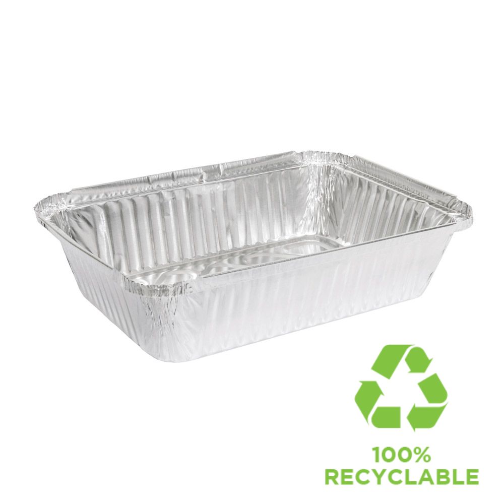 1060mL Rectangle Takeaway Foil Tray – Packgreen Packaging